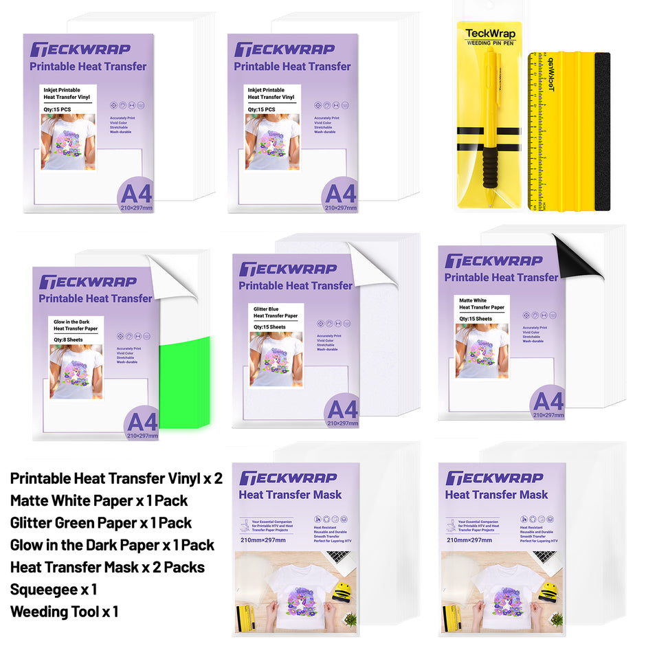 Printable Heat Transfer Bundle – TeckWrapCraft