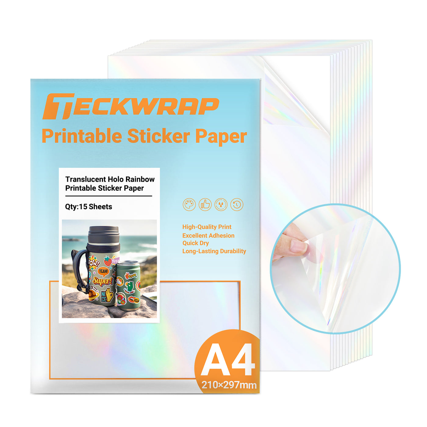 Translucent Holo Printable Sticker Paper – TeckWrapCraft