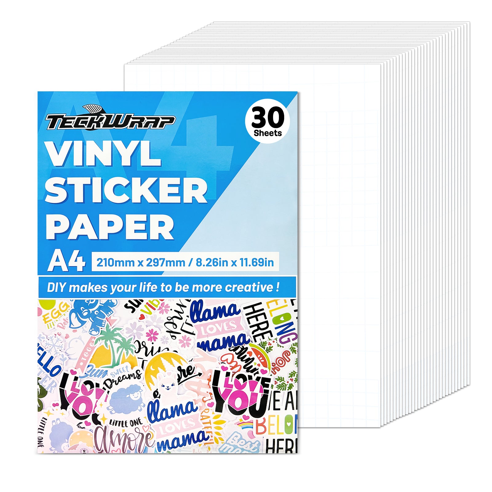 Inkjet Printable Sticker Paper 30 Sheets – TeckWrapCraft