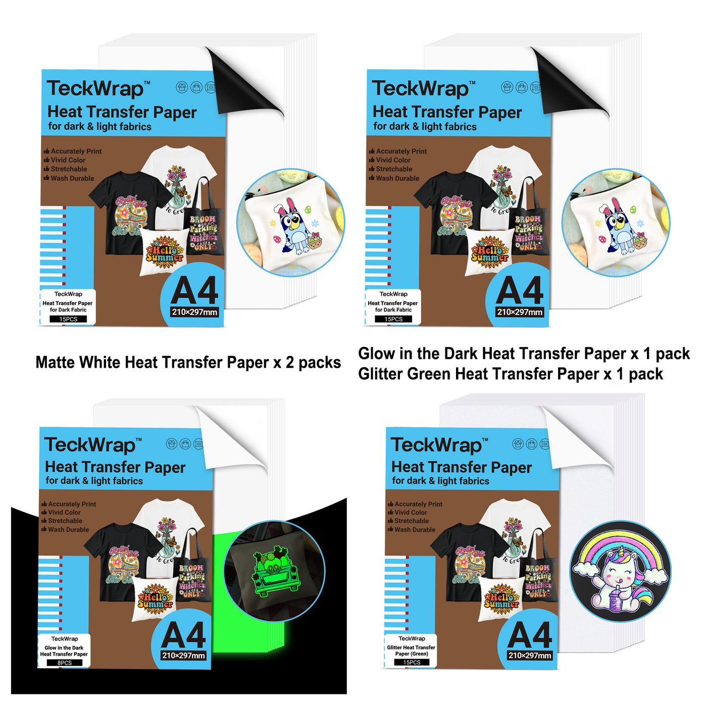 Inkjet Heat Transfer Paper Bundle – TeckwrapCraft