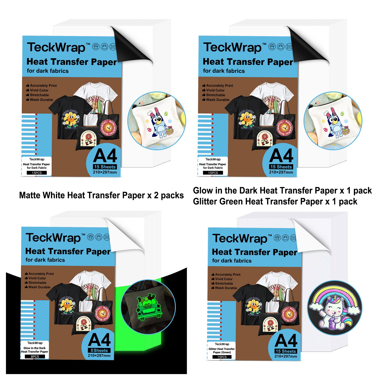 Inkjet Heat Transfer Paper Bundle – TeckwrapCraft