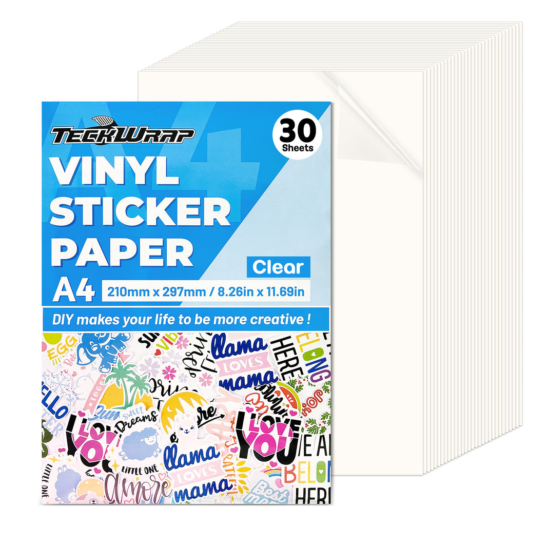 Inkjet Printable Sticker Paper 30 Sheets – TeckWrapCraft