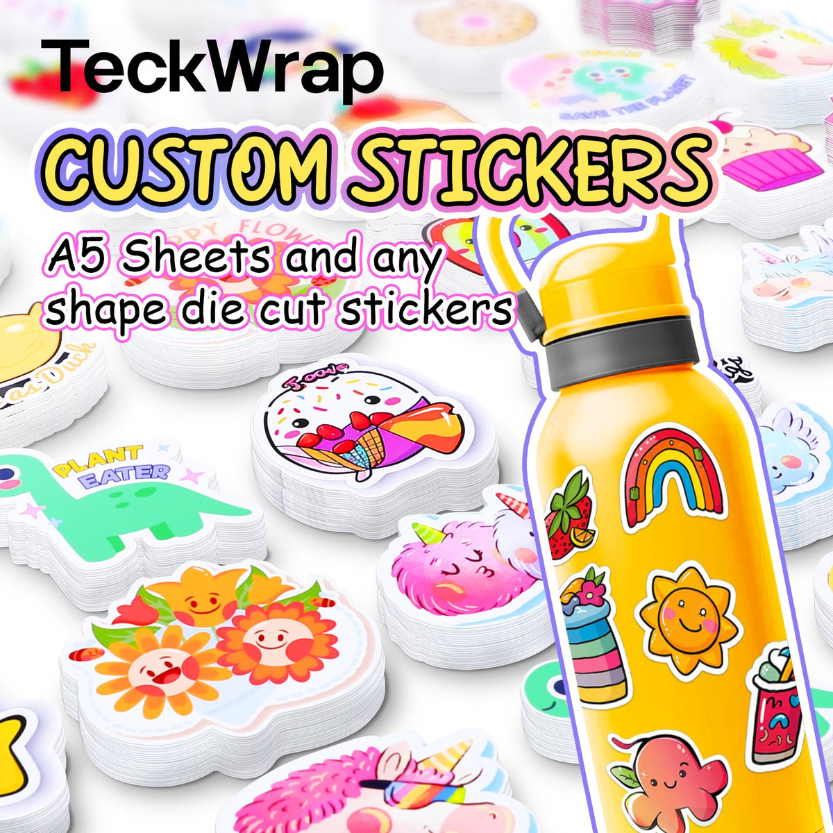 Custom A5 Stickers Sheet – TeckWrapCraft