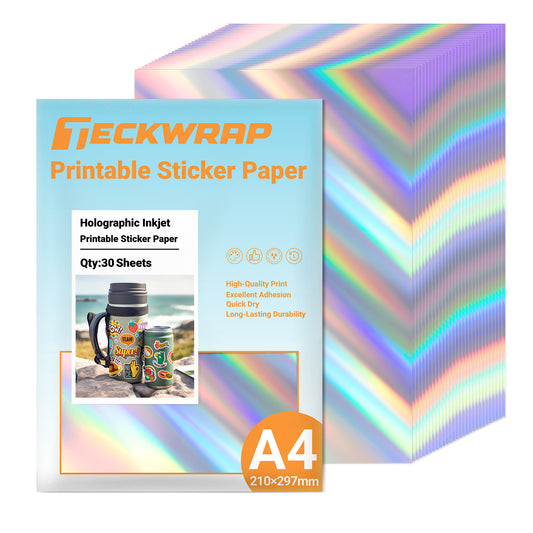 Inkjet Printable Sticker Paper 30 Sheets – TeckWrapCraft