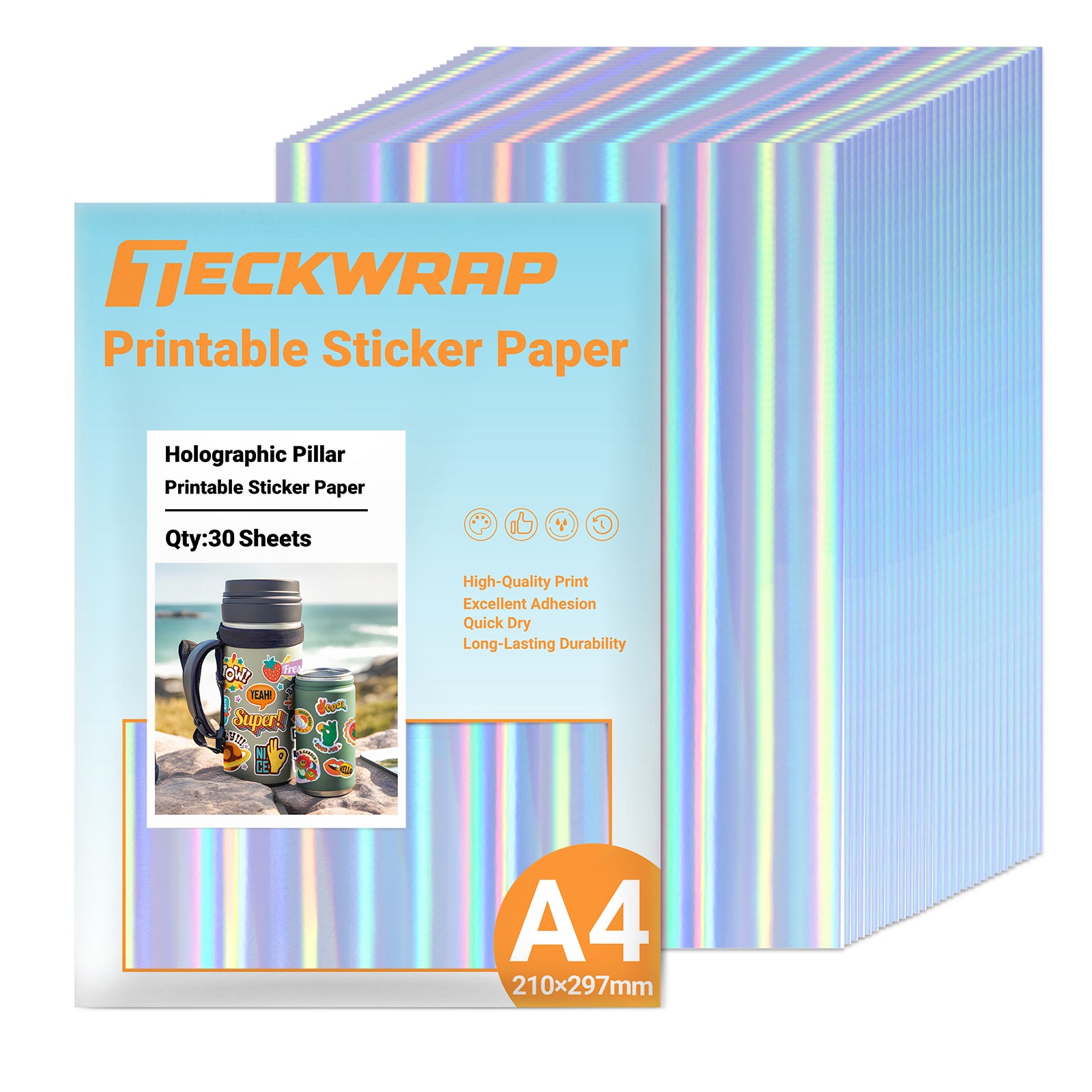 Inkjet Printable Sticker Paper 30 Sheets – TeckWrapCraft