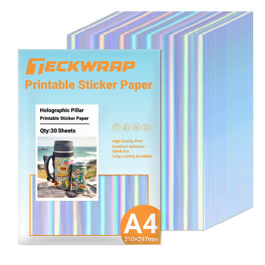 Inkjet Printable Sticker Paper 30 Sheets – TeckWrapCraft