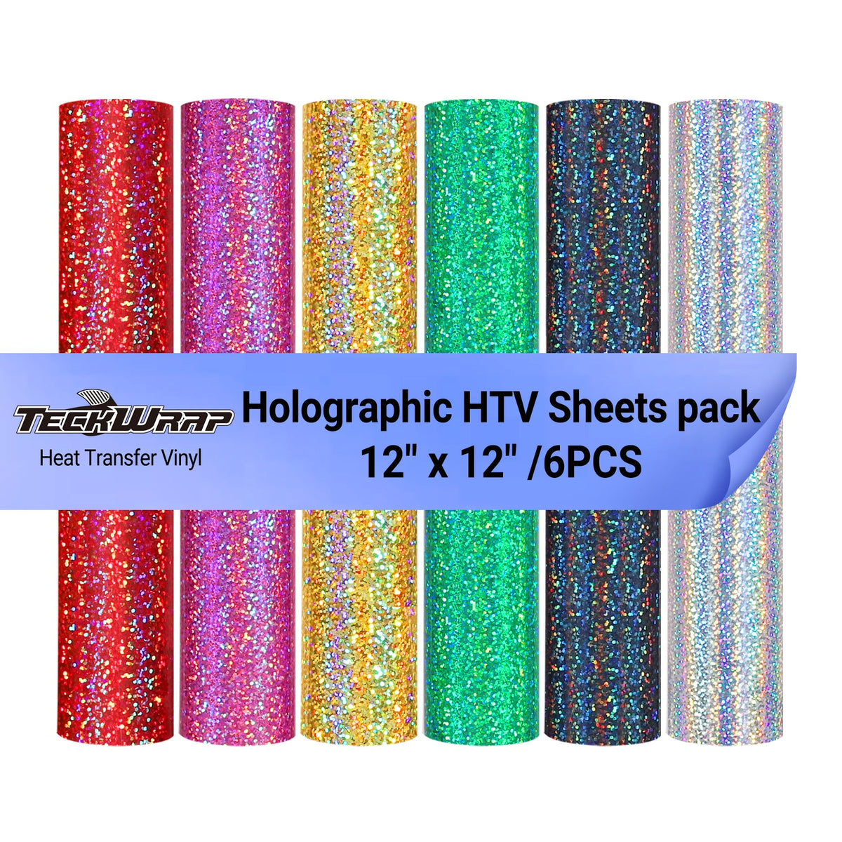 Holographic HTV Sheets Pack (6PCS) – TeckWrapCraft