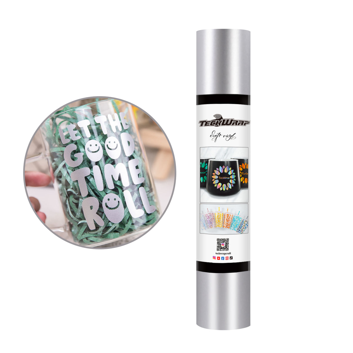 Satin Chrome Wrap Metallic Adhesive Vinyl– TeckwrapCraft