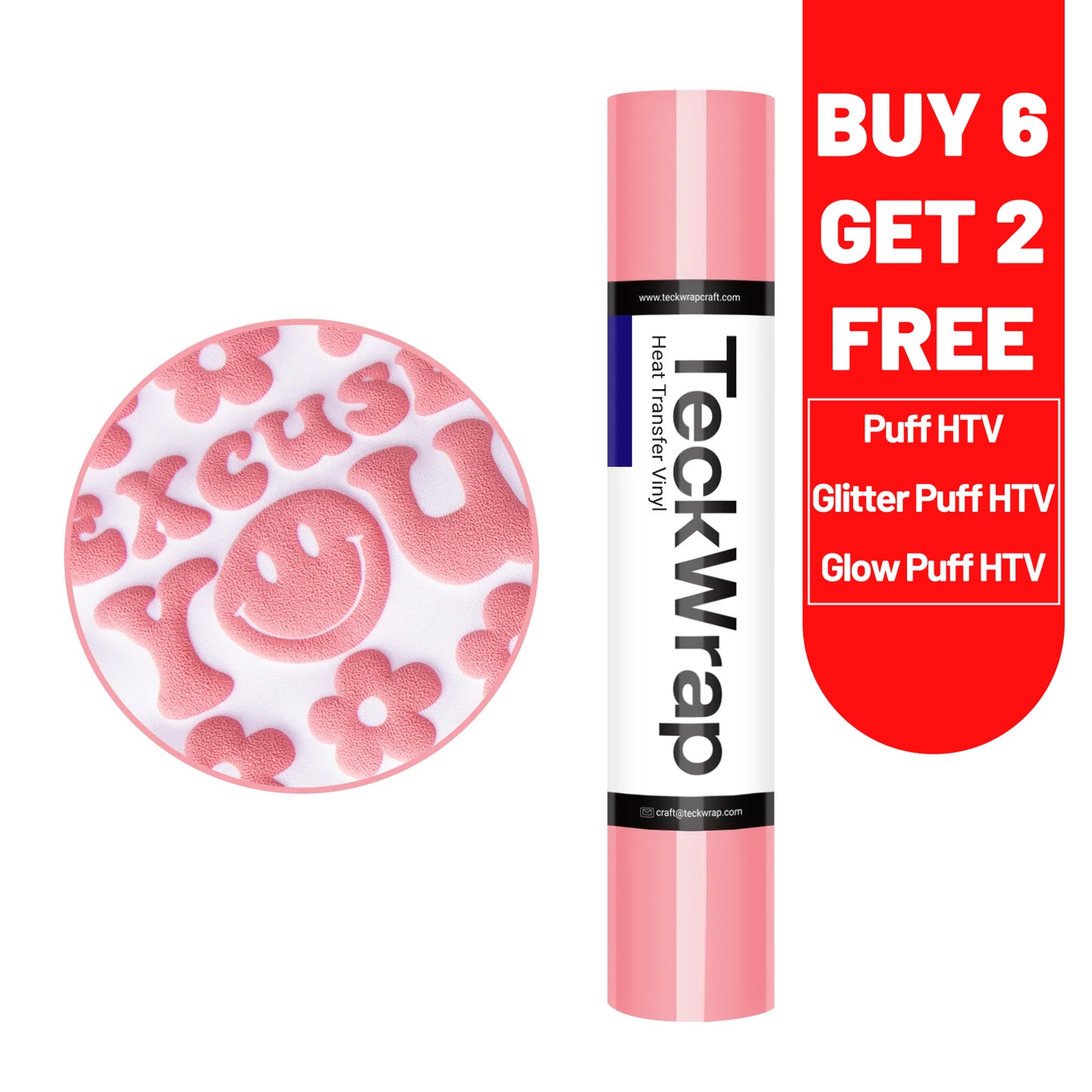 Puff Heat Transfer Vinyl Project Ideas – TeckWrapCraft