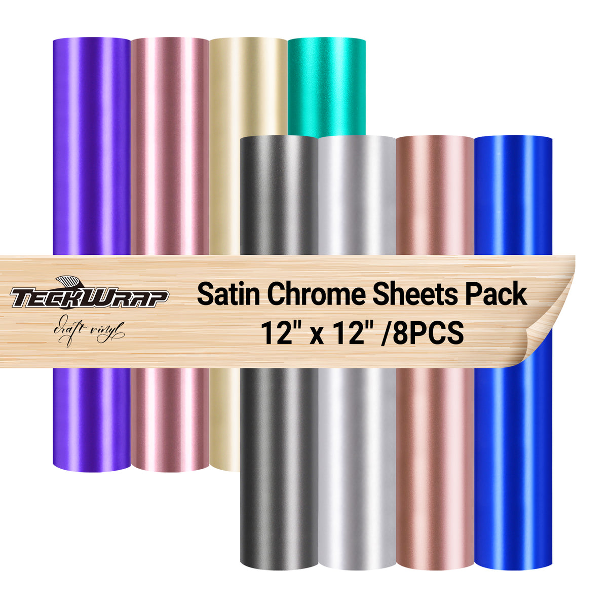 Satin Chrome Vinyl Sheets Pack– TeckwrapCraft